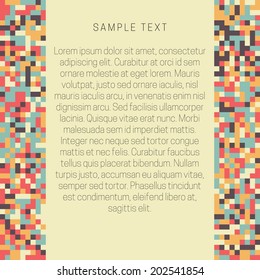 Blank Layout Pixel Art Style Stock Vector (Royalty Free) 202541854 ...