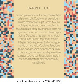 Blank Layout Pixel Art Style: เวกเตอร์สต็อก (ปลอดค่าลิขสิทธิ์ ...