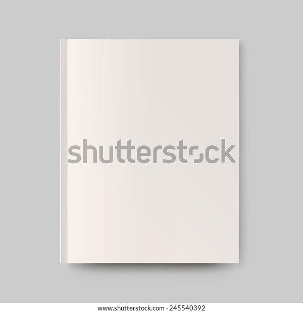 Blank Magazine Cover Isolated Object Design Stock Vector (Royalty Free ...