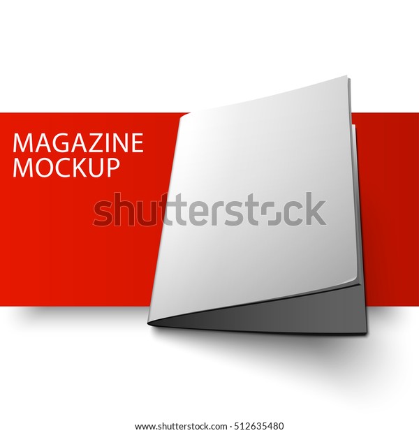 Blank Magazine Mockup Template Closed Magazine: เวกเตอร์สต็อก (ปลอดค่า ...