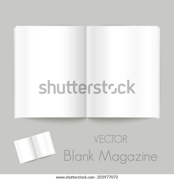 Blank Magazine Template Vector Graphic Stock Vector (Royalty Free ...