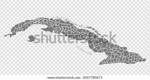 Blank Map Cuba Districts Cuba Map: เวกเตอร์สต็อก (ปลอดค่าลิขสิทธิ์ ...