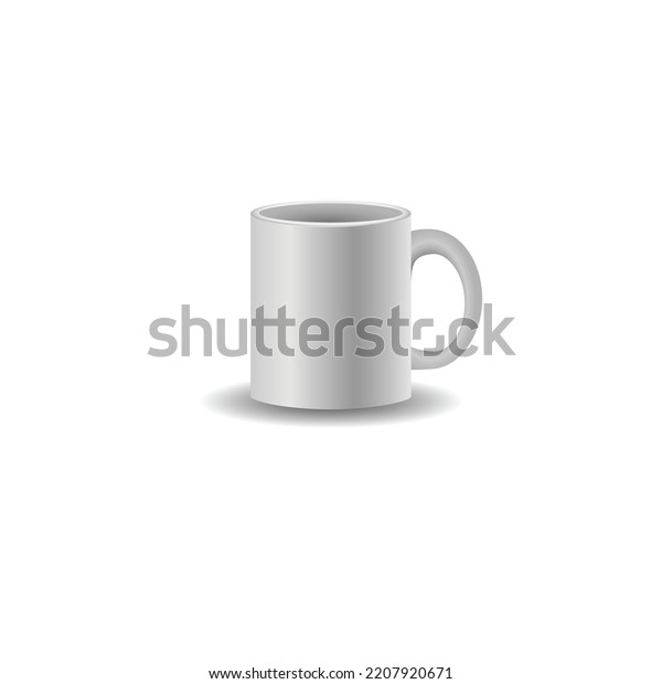 Blank Mug Mockup Vector Graphics Stock Vector (Royalty Free) 2207920671 ...