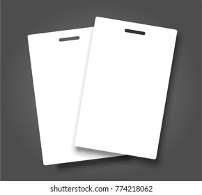 Blank Name Tags Mockup Vector Illustration Stock Vector (Royalty Free ...