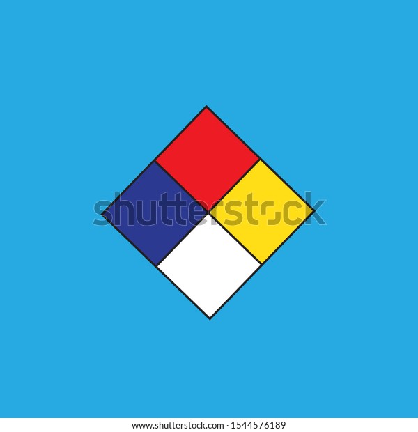 Blank Nfpa 704 Diamond Sign On Stock Vector (Royalty Free) 1544576189 ...