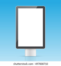 Blank Outdoor Light Box Mockup Stock Vector (Royalty Free) 497000710 ...