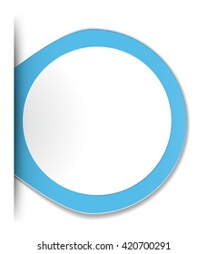 Blank Oval Label Blank Blue Label Stock Vector (Royalty Free) 420700291 ...