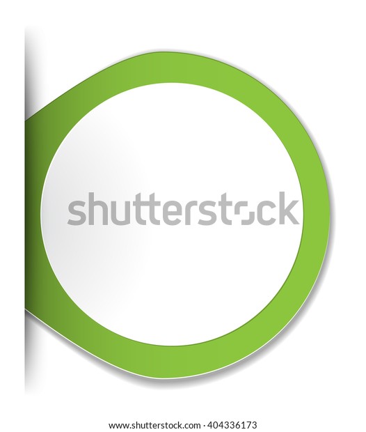 Blank Oval Label Blank Green Label: vector de stock (libre de regalías ...