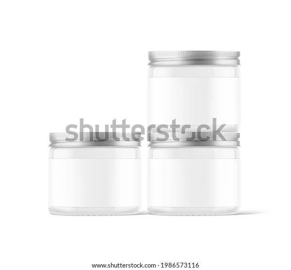 Blank Package Jar Mockup Vector Illustration Stock Vector (Royalty Free ...