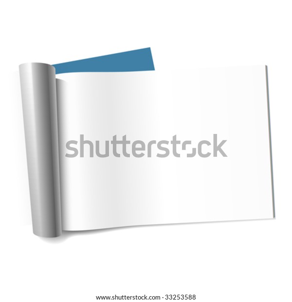 Blank Page Magazine Vector Landscape 库存矢量图（免版税）33253588 | Shutterstock