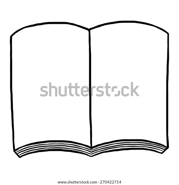 Blank Page Note Book Cartoon Vector Stock Vector (Royalty Free) 270422714
