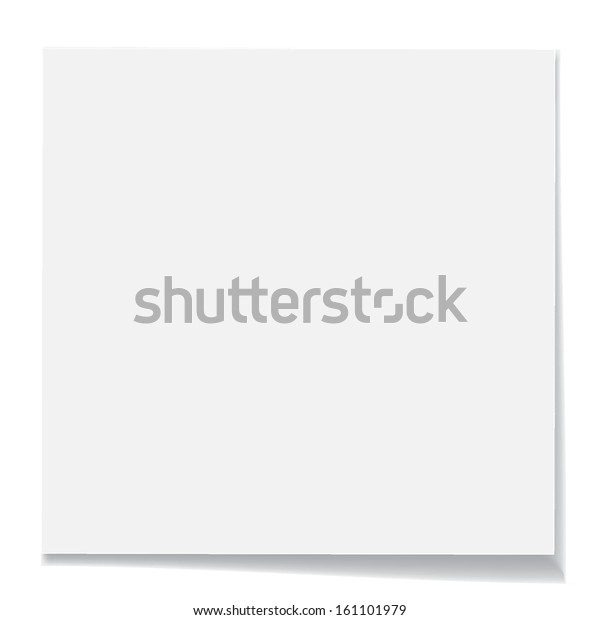 Blank Paper Stock Vector (Royalty Free) 161101979 | Shutterstock