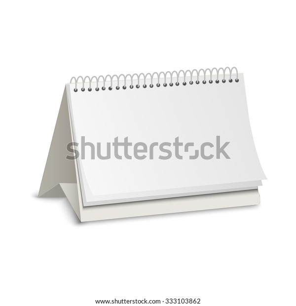 Blank Paper Calendar Vector Stock Vector (Royalty Free) 333103862 ...
