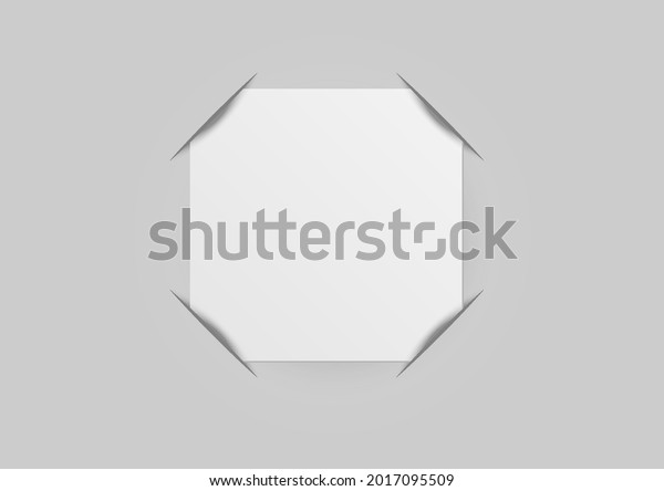 Blank Paper Corner Template Photo Frame Stock Vector (Royalty Free ...