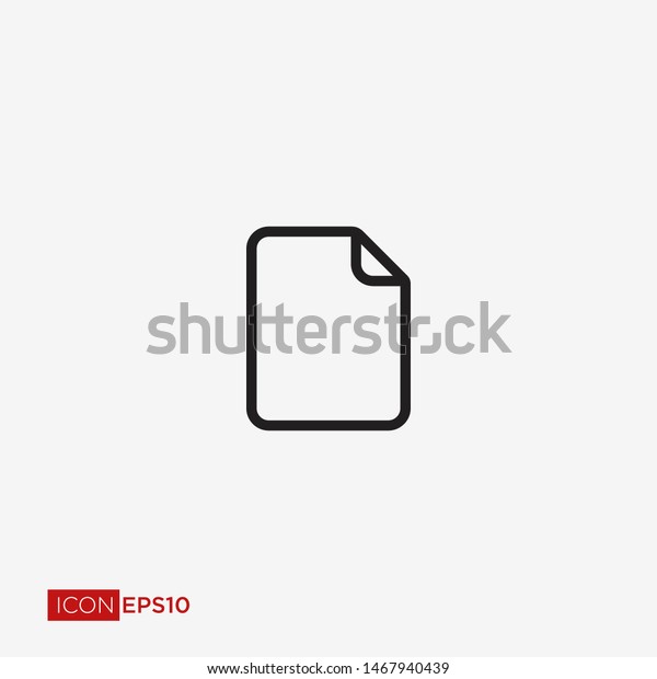 Blank Paper Dokumen Icon Flat Design: เวกเตอร์สต็อก (ปลอดค่าลิขสิทธิ์ ...