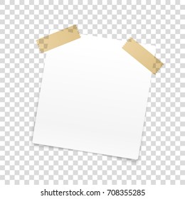 Blank Paper Frame Isolated On Transparent Stock Vector (Royalty Free ...