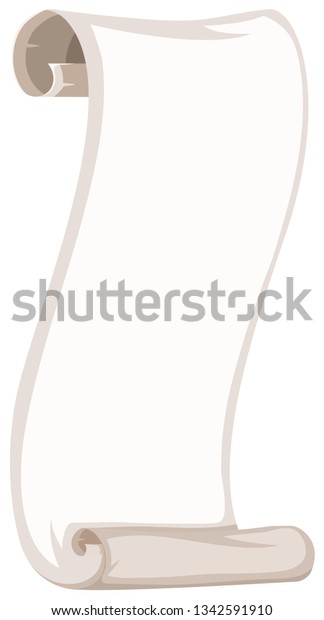 Blank Paper Roll Template Illustration Stock Vector (Royalty Free ...