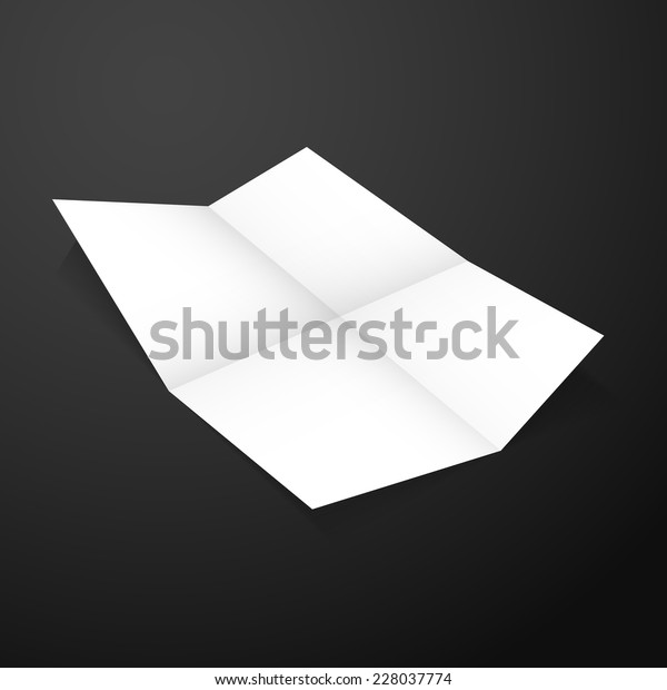 Blank Peace Paper On Dark Backgroud Stock Vector (Royalty Free ...