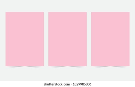 Blank Pink Cover Flyer Template Presentation Stock Vector (Royalty Free ...