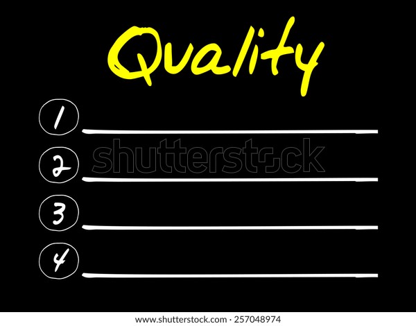 Blank Quality List Business Concept Stock Vector (Royalty Free ...
