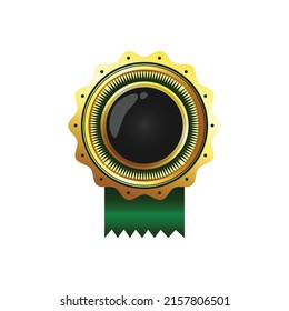 Blank Realistic Medal Template Design Vector Stock Vector (Royalty Free ...