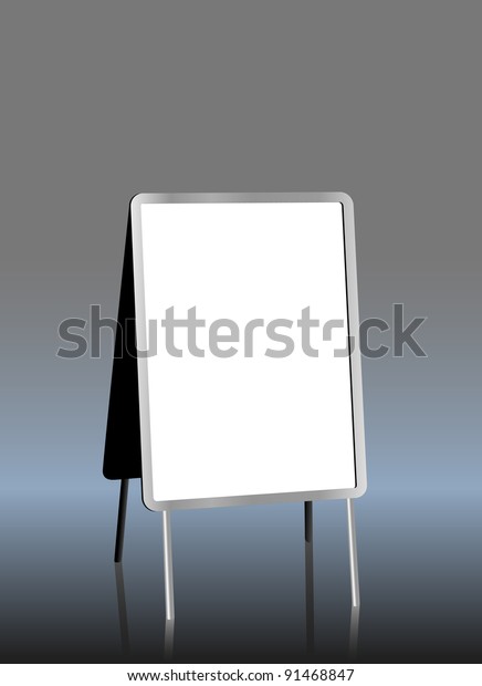 Blank Sandwich Board Free Copy Space Stock Vector (Royalty Free ...
