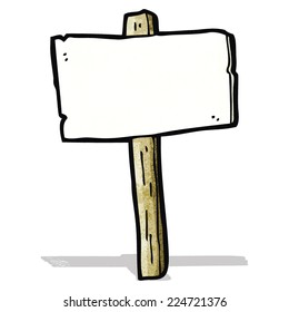 Cartoon Blank Sign Post 库存矢量图（免版税）117342181 | Shutterstock