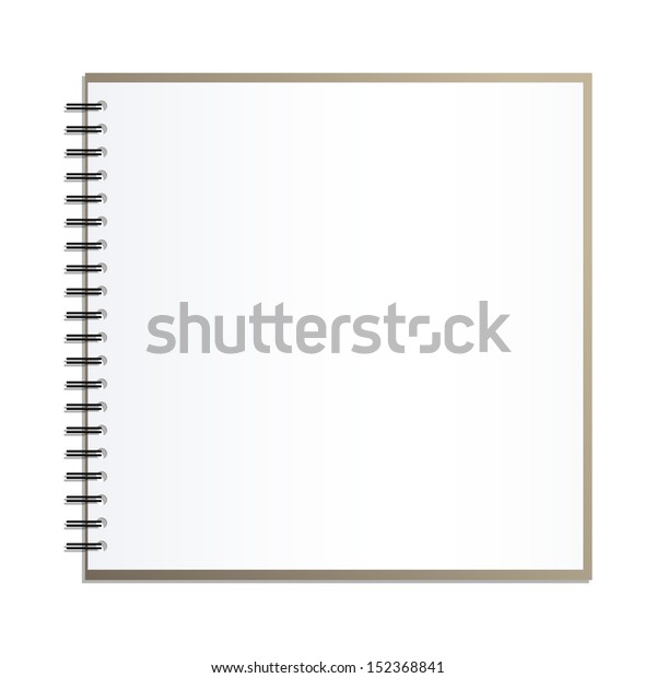 Blank Sketch Book Vector Illustration Stock Vector (Royalty Free ...