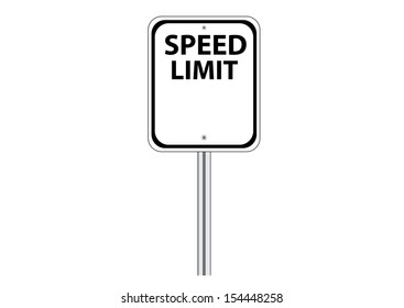 Usa Speed Limit Sign Blank Area Stock Photo (Edit Now) 89753038