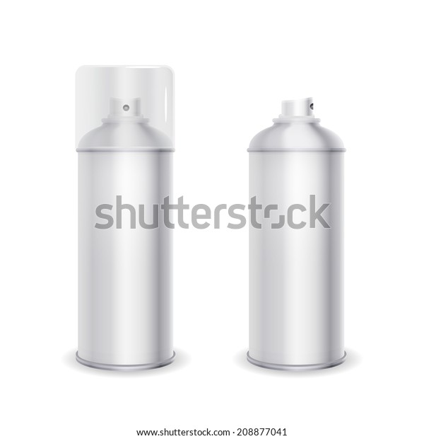 Stock vektor „Blank Spray Can Template Transparent Cap“ (bez autorských ...