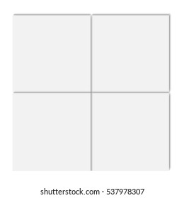 Blank Square Template On White Background Stock Vector (Royalty Free ...