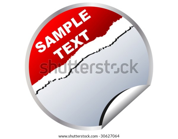 Blank Sticker Use Advertising Stock Vector (Royalty Free) 30627064 ...