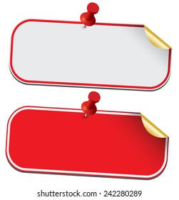 Blank Stickers Stock Vector (Royalty Free) 242280289 | Shutterstock