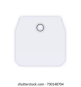 Blank Tag Isolated On White Background Stock Vector (Royalty Free ...
