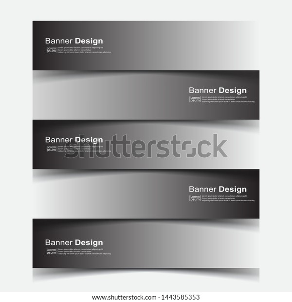 Blank Template Design Banner Web Background Stock Vector (Royalty Free ...