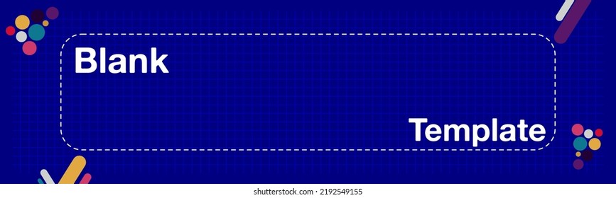 Blank Template Vector Illustration Blue Line Stock Vector (Royalty Free ...