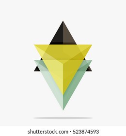 Blank Triangle Layout Business Template Infographic Stock Vector ...