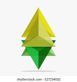 Blank Triangle Layout Business Template Infographic Stock Vector ...