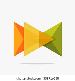Blank Triangle Layout Business Template Infographic Stock Vector ...