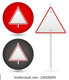 568 Blank signs traffic triangular Images, Stock Photos & Vectors ...