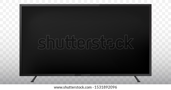 Blank Tv Screen Vector Illustration Transparent Stock Vector (Royalty ...