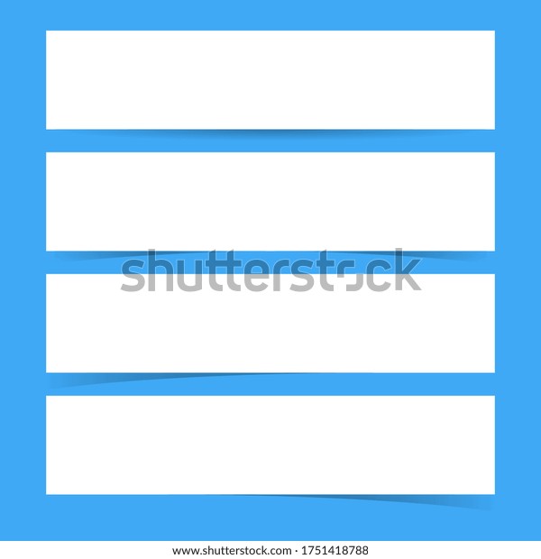 Blank Vector Paper Banners Template Stock Vector (Royalty Free ...