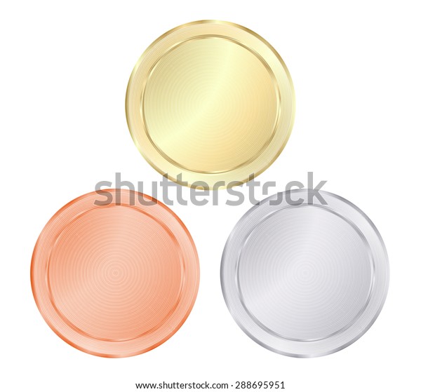 Blank Vector Templates Coin Price Tags Stock Vector (Royalty Free ...