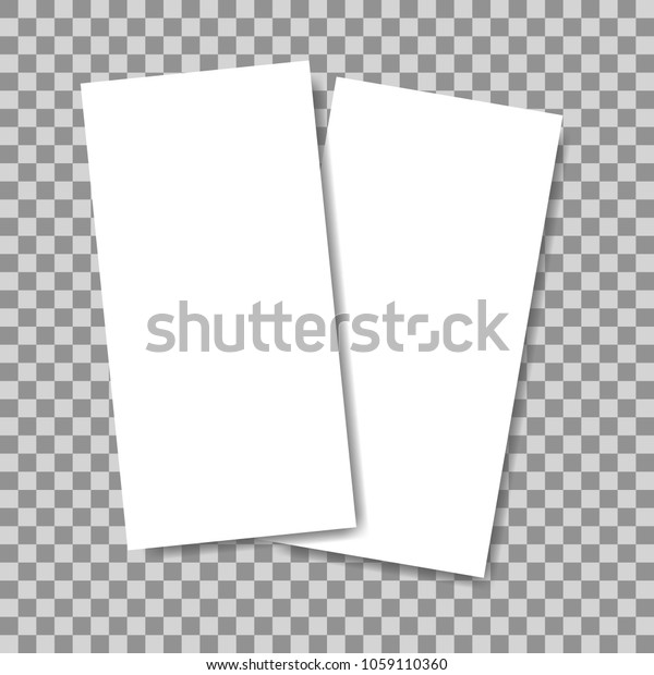 Blank Vertical Flyers Banners Mock Isolated Stock Vector (Royalty Free ...