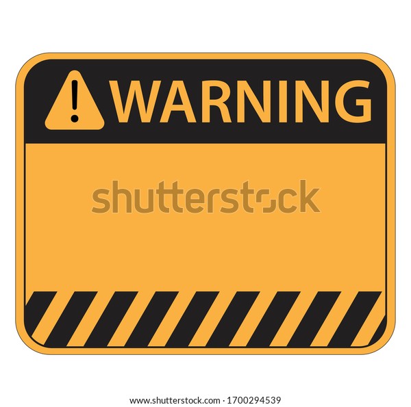 Vektor Stok Blank Warning Sign Vector Graphics Good (Tanpa Royalti ...