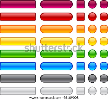 Blank Web Buttons Vector Illustration Stock Vector (Royalty Free) 46109008 - Shutterstock