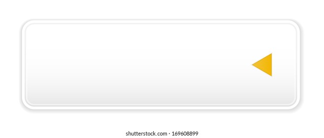 Blank White Button Arrow Icon Subtle Stock Vector (Royalty Free ...