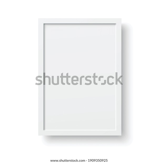 Blank White Frame Realistic Icon Vector: เวกเตอร์สต็อก (ปลอดค่า ...