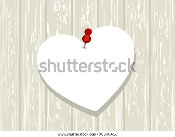 Blank White Paper Heart Shape Stick: เวกเตอร์สต็อก (ปลอดค่าลิขสิทธิ์ ...
