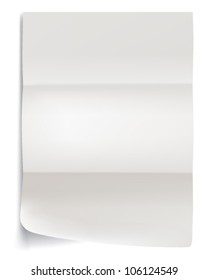 Blank White Paper Vector Illustration Stock Vector (Royalty Free ...